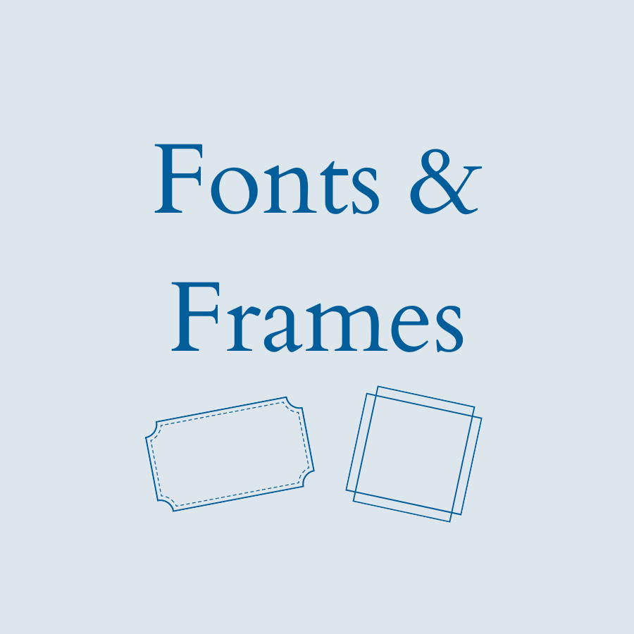 Fonts & Frames Machine Embroidery Designs